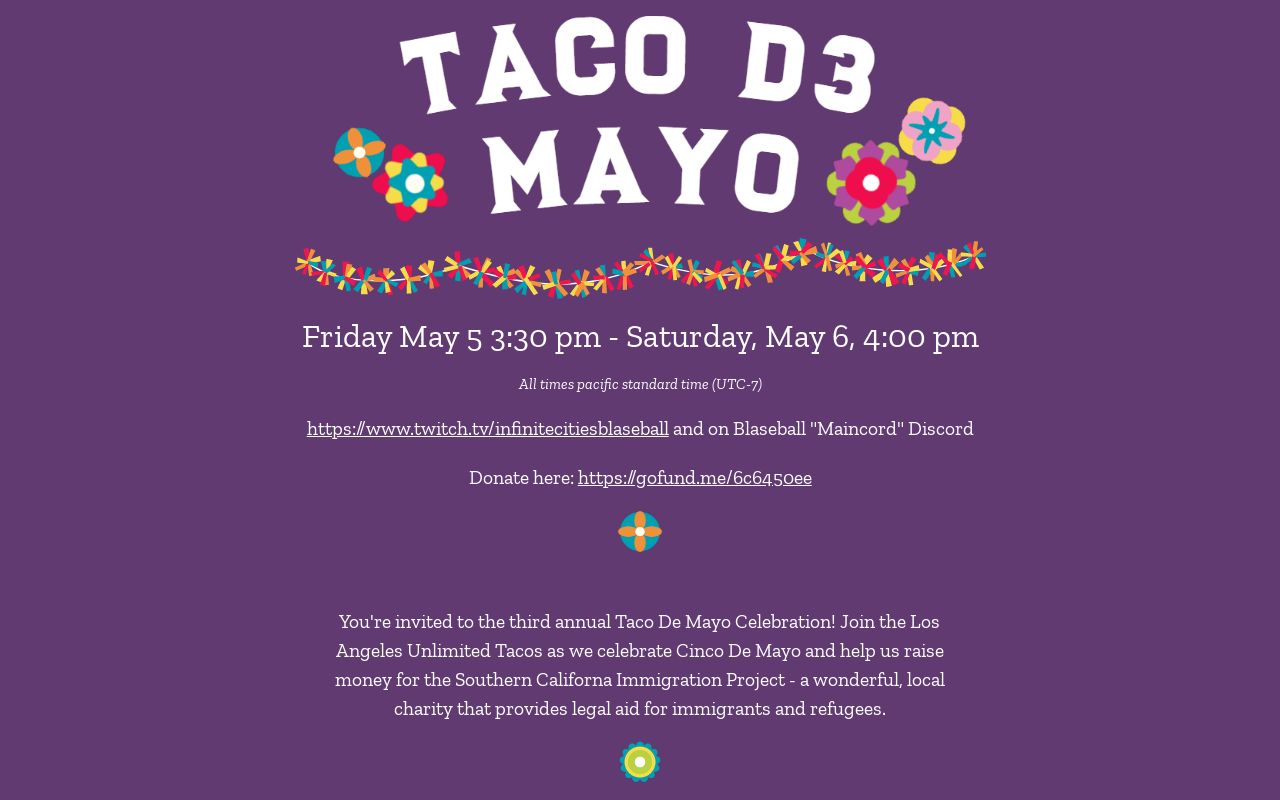 Welcome To Taco De Mayo!